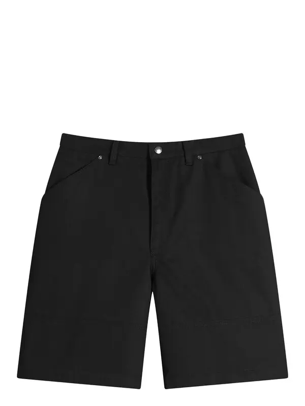Moncler Cotton Gaberdine Shorts - Black