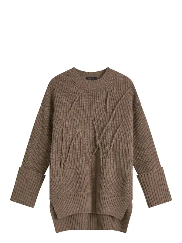 Undercover Oversized Knitted Jumper - Brown