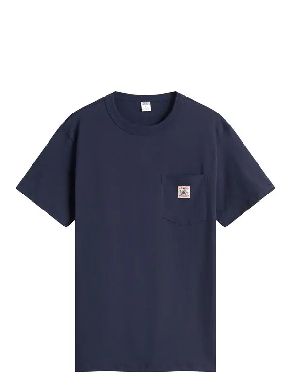 RANDY'S GARMENTS Logo Pocket T-shirt Presented End - Navy