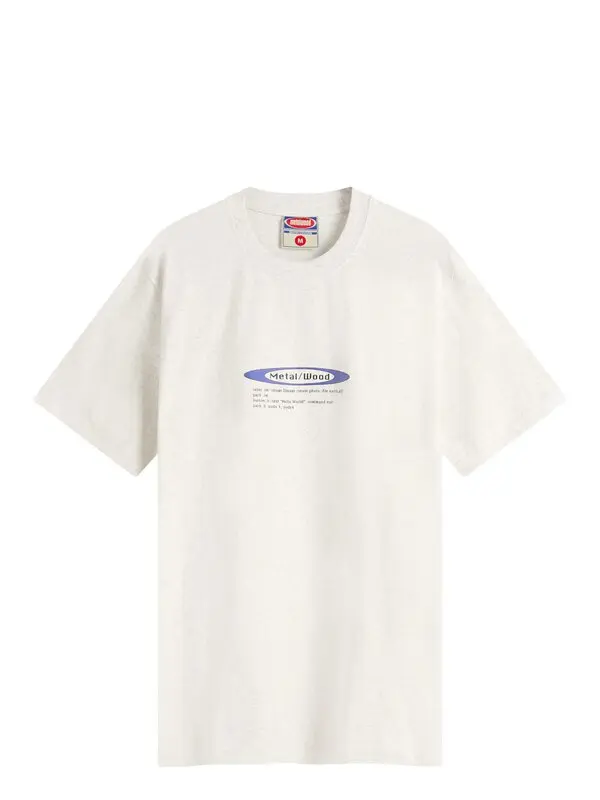 METALWOOD STUDIO Hello World T-shirt - Heather Grey