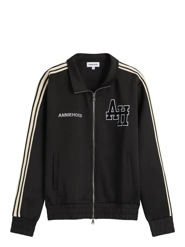 ANNIE HOOD College Track Jacket - Black