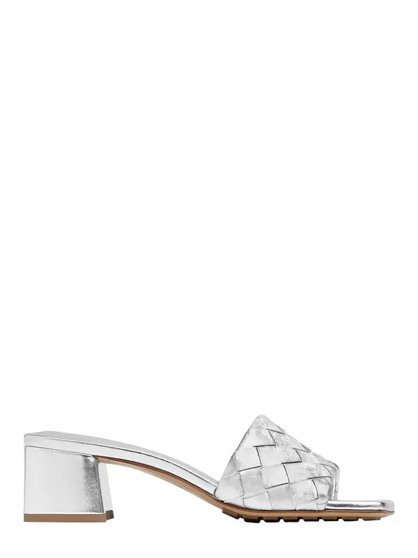 Bottega Veneta Parco Mule - Silver