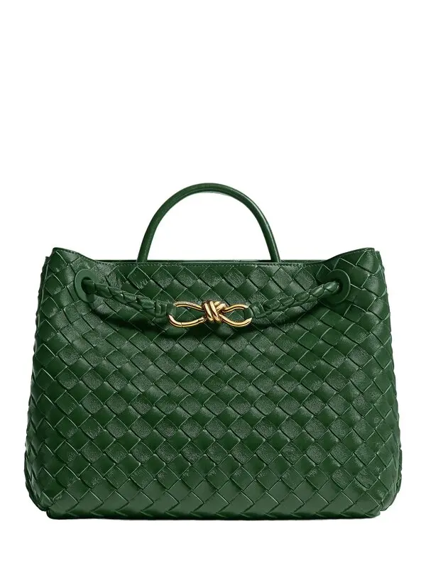 Bottega Veneta Andiamo Top Handle Bag - Basil