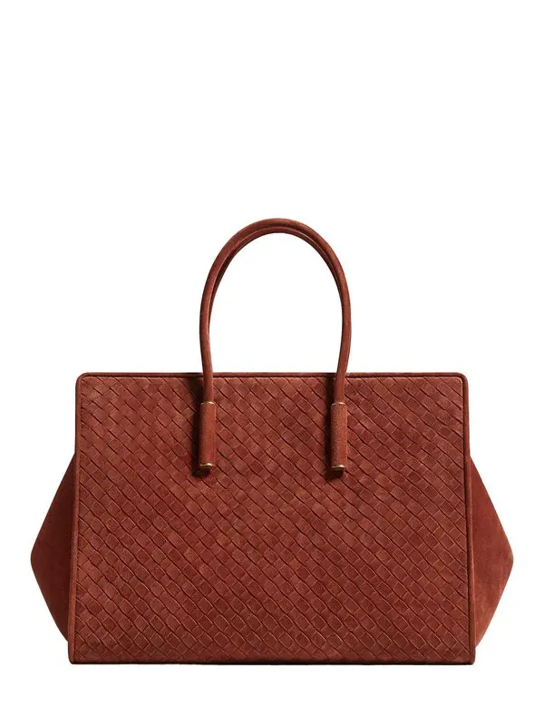 Bottega Veneta Barbara Tote - Rust