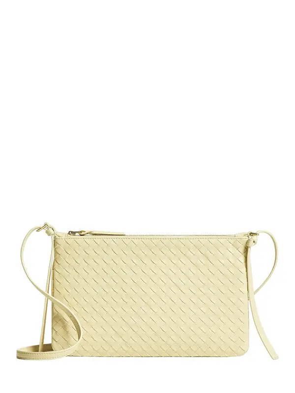 Bottega Veneta Intrecciato Piccolo Medium Pouch - Sour