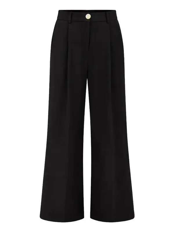 Armani Exchange Wide-leg Trousers - Black
