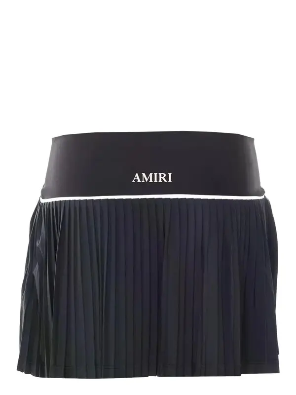 Amiri Ma Pleated Mini Skirt - Black