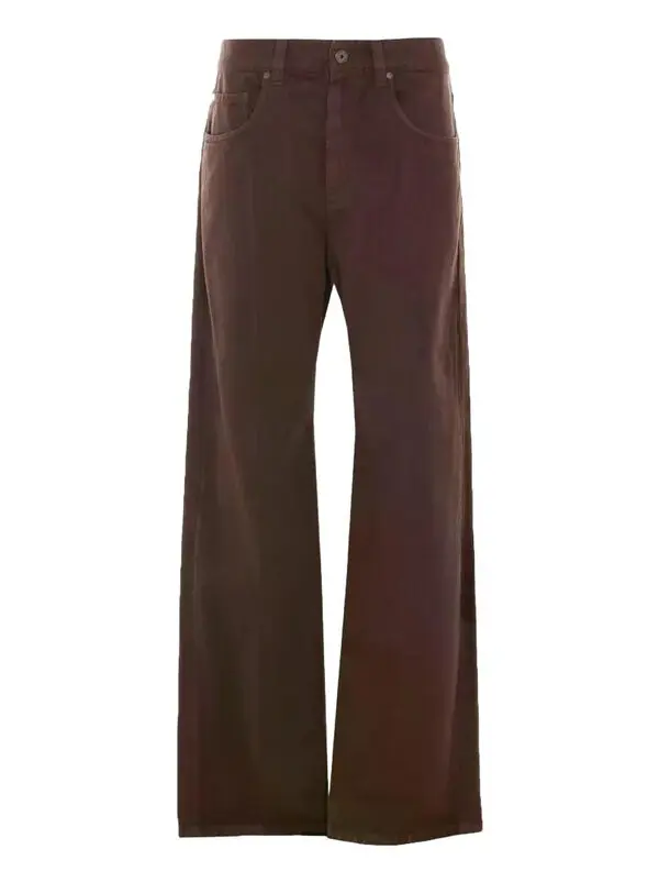Brunello Cucinelli Loose-fit Cotton Jeans - Brown
