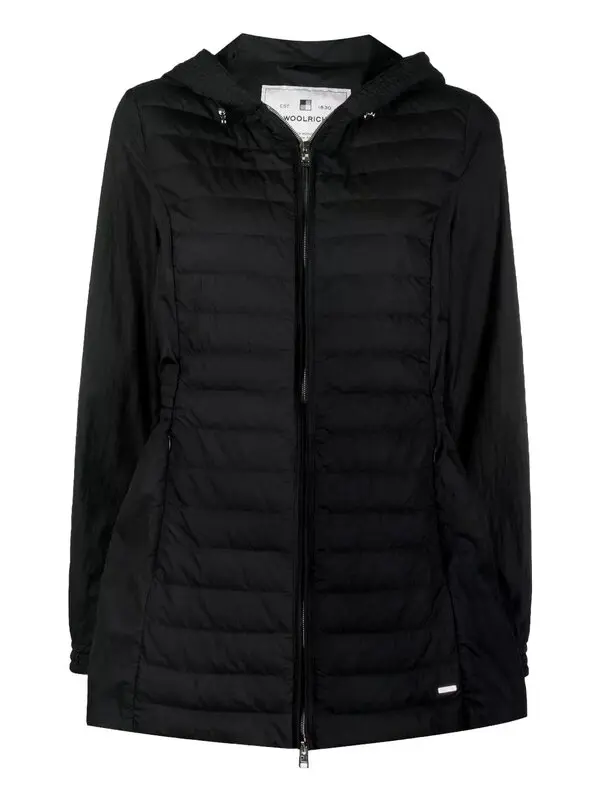 Woolrich Padded Hooded Jacket - Black