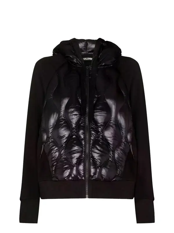 HOLDEN Quilted Zip-up Hoodie - Black