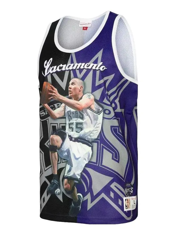 Mitchell & Ness X Nba Sacramento Kings Sublimated Player Tank Top - Purple