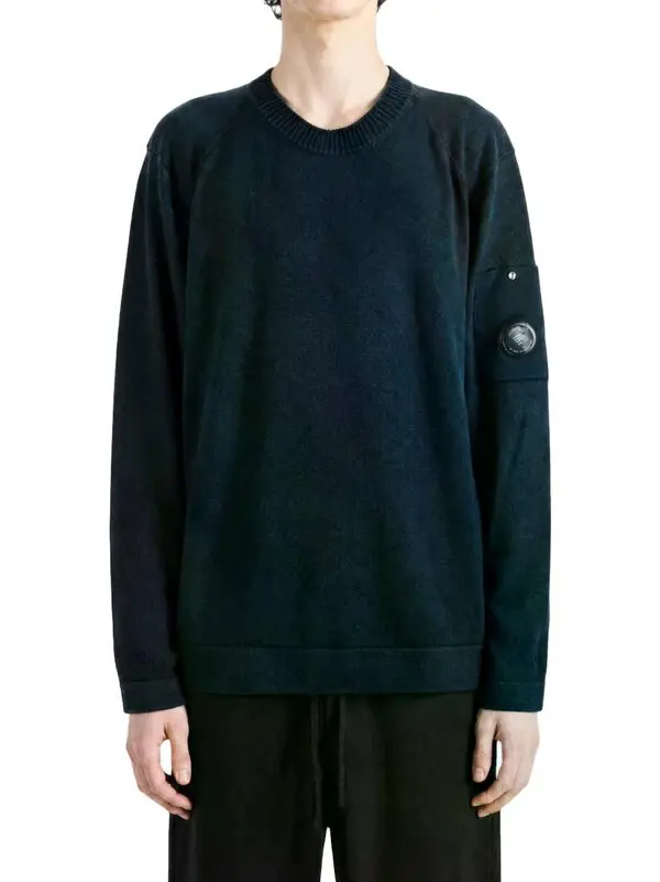C.P. COMPANY Lens-detail Sweater - Blue