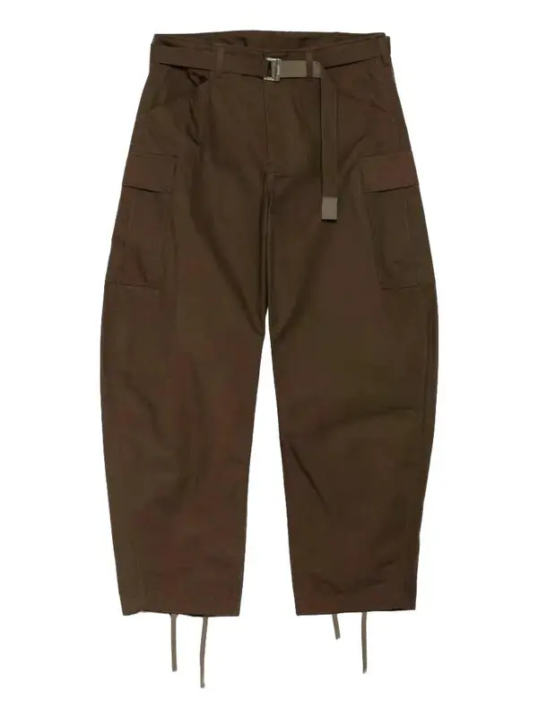 Sacai Ripstop Cargo Pants - Brown
