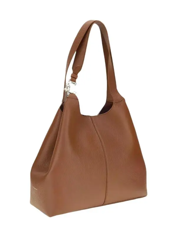 COCCINELLE Large C-easy Leather Shoulder Bag - Brown
