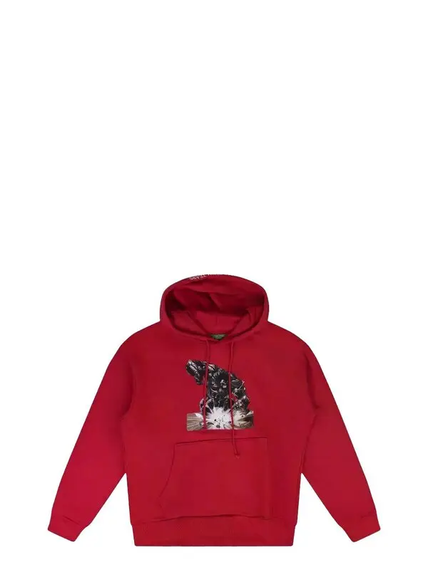 DENIM TEARS X Arthur Jafa Lerage Graphic-print Drawstring Hoodie - Red