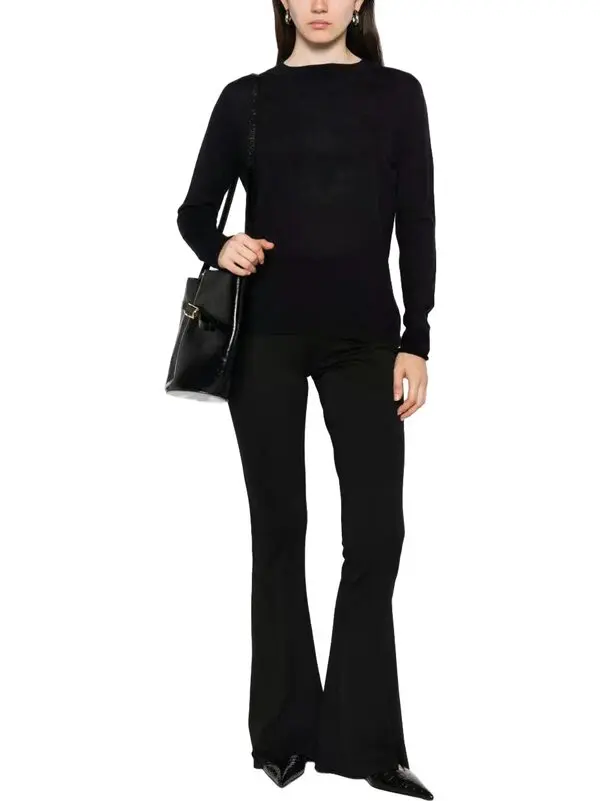 Liviana Conti Contrast-stitch Sweater - Blue