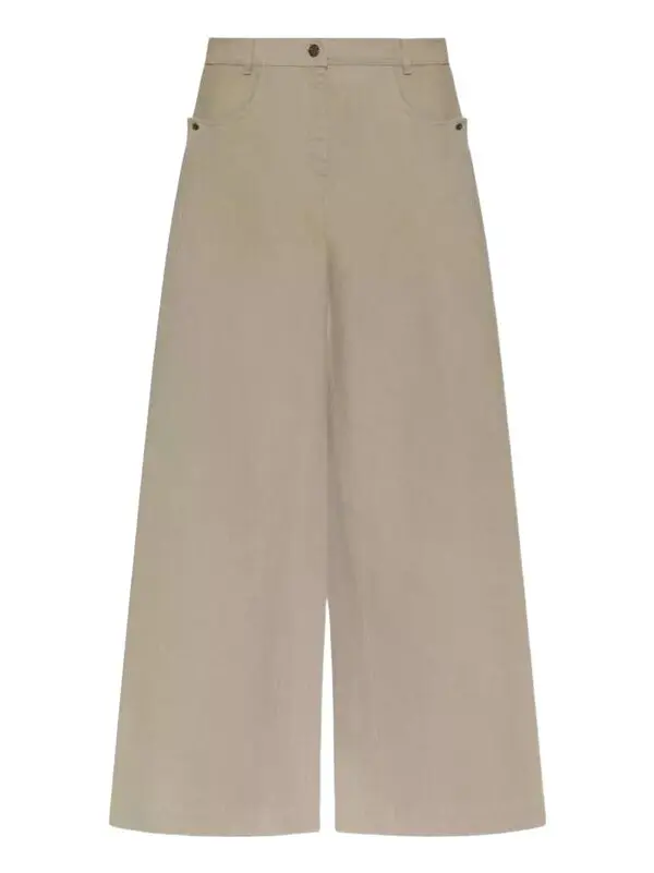 Max Mara Alamaro Wide-leg Jeans - Neutrals