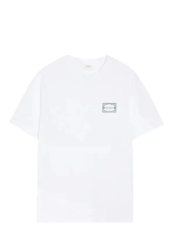 LES DEUX Logo-print T-shirt - White