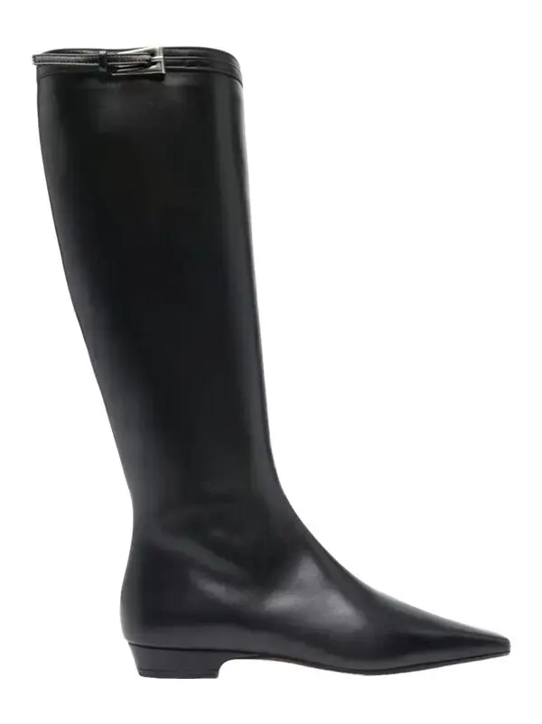 Roberto Festa Square-toe Buckled Boots - Black