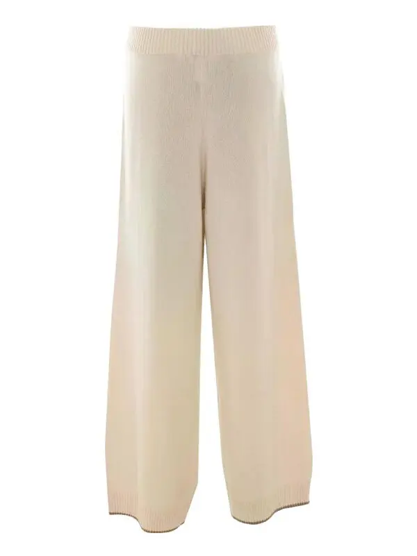 Brunello Cucinelli Elasticated-waist Cashmere Trousers - Neutrals