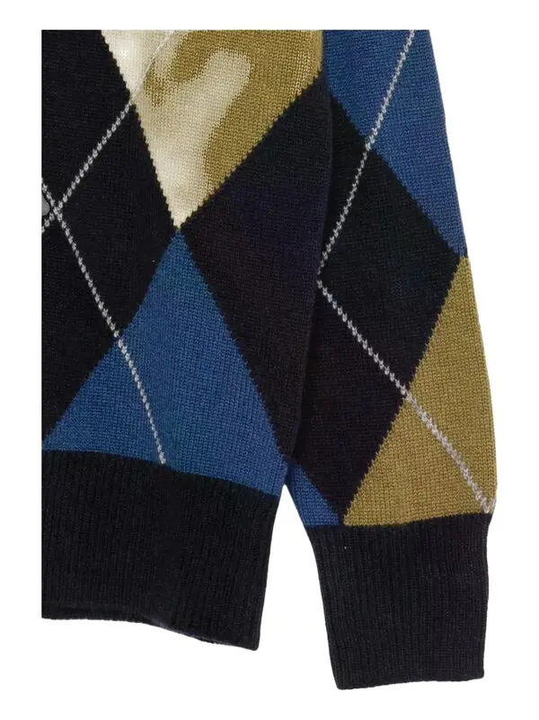 Incentive! Cashmere Famara Argyle-intarsia Sweater - Blue