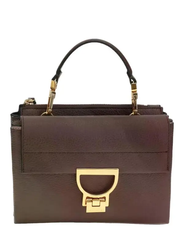 COCCINELLE Small Arlettis Leather Tote Bag - Brown