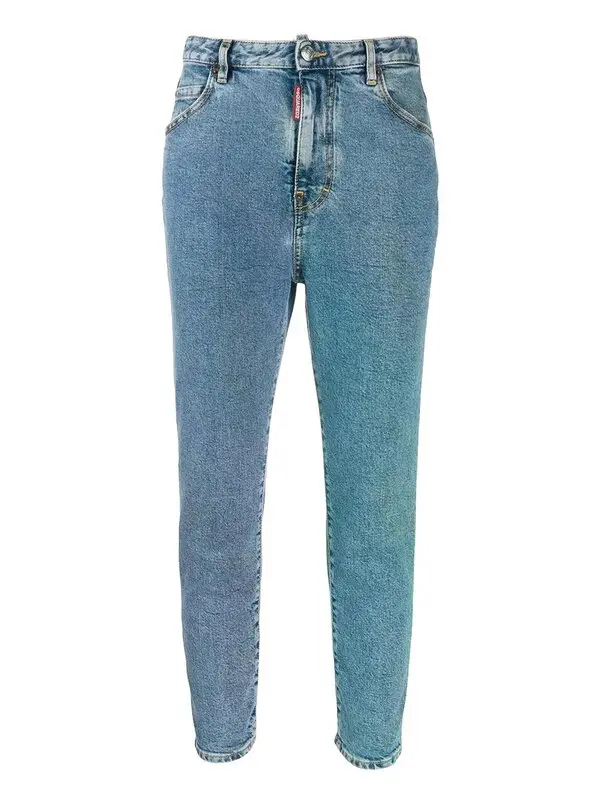 Dsquared2 Cropped Skinny Jeans - Blue