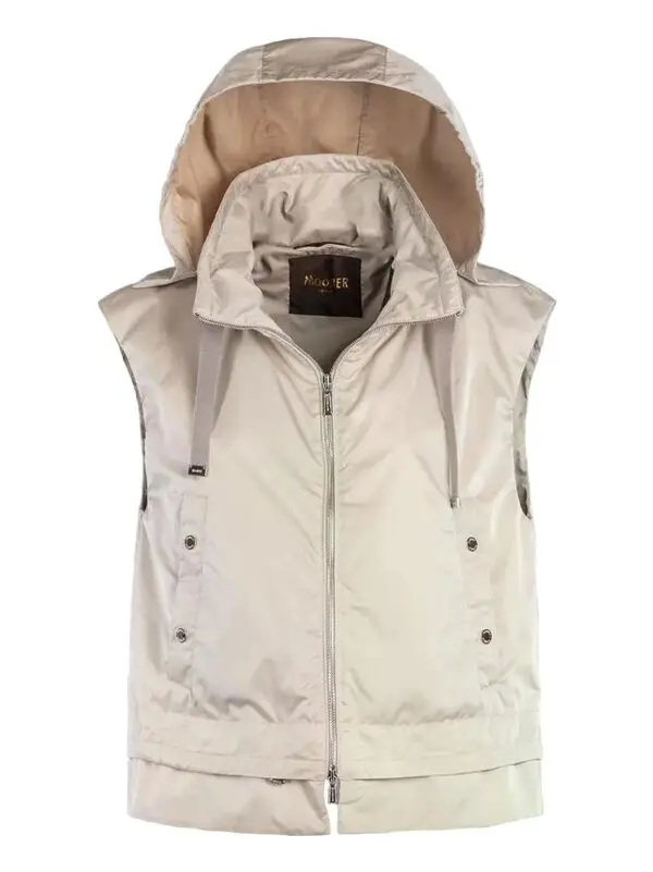 MOORER Nissip Hooded Jacket - Neutrals