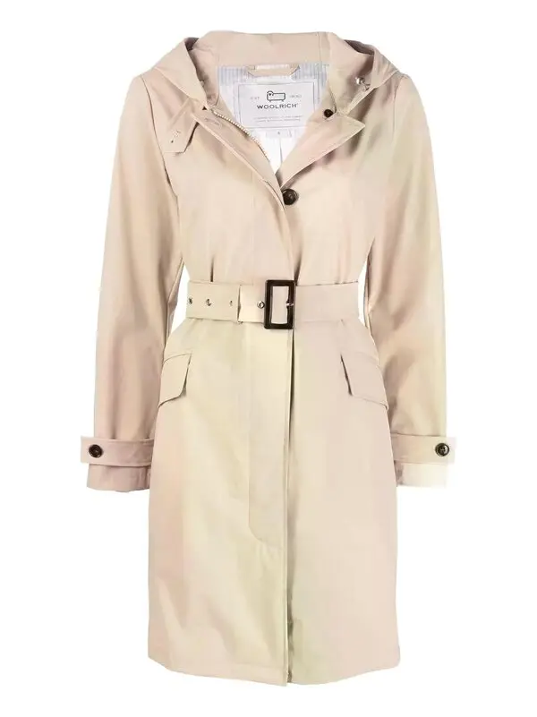 Woolrich Fayette Belted Trench Coat - Neutrals