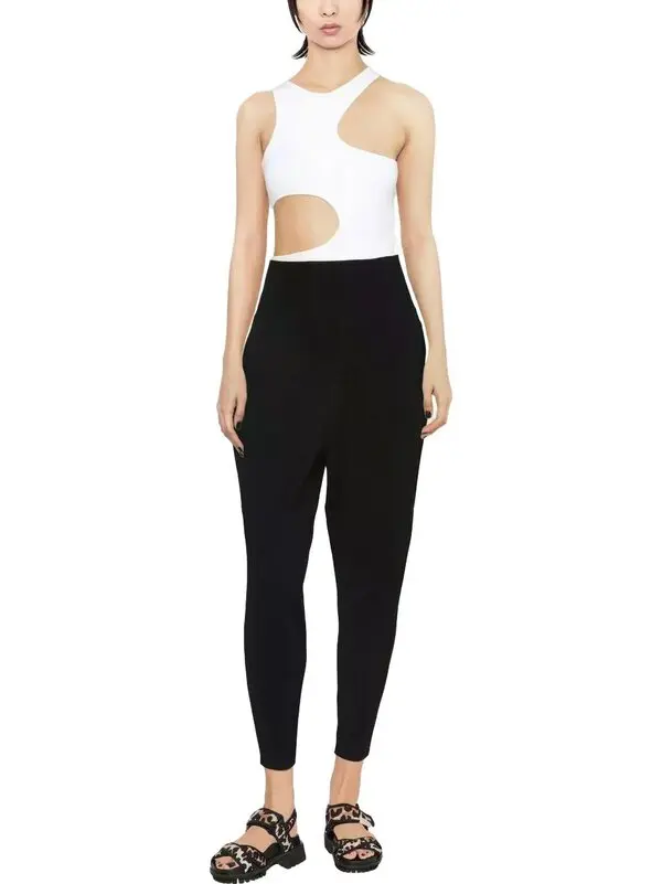 Stella McCartney Tapered Cropped Trousers - Black