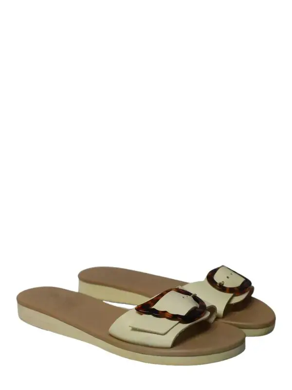 ANCIENT GREEK SANDALS Aglaia Wing-buckle Sandals - Neutrals