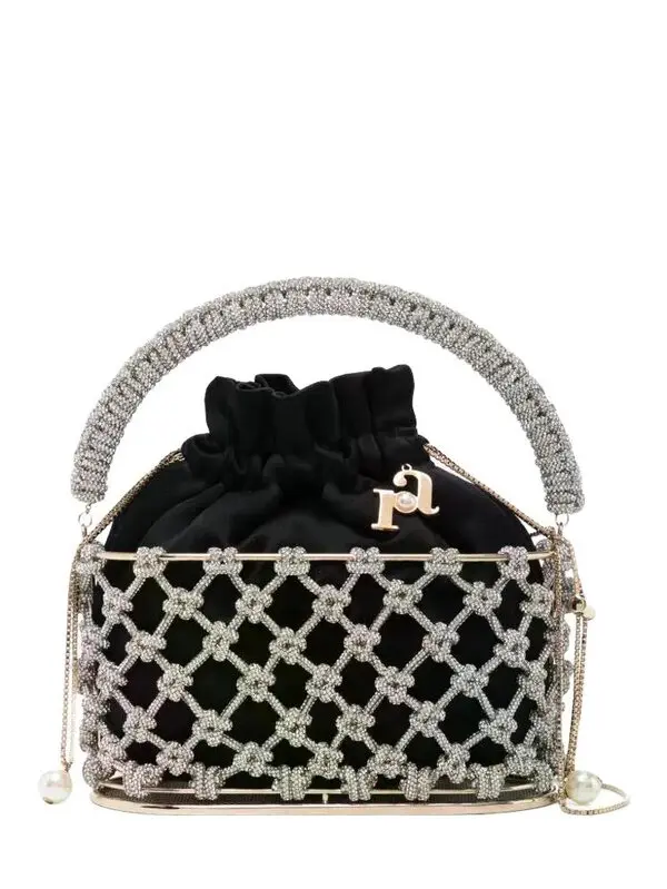Rosantica Holli Nodi Crystal-embellished Bucket Bag - Silver