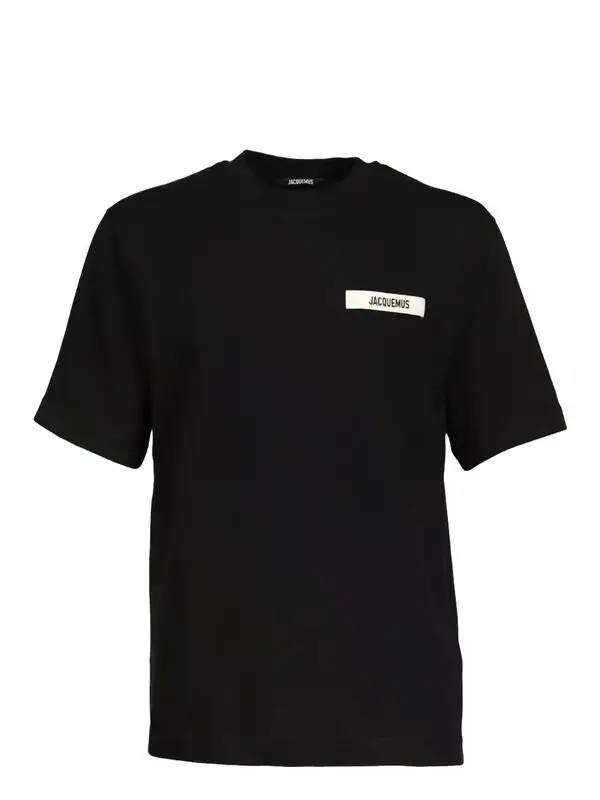 Jacquemus Logo-patch T-shirt - Black