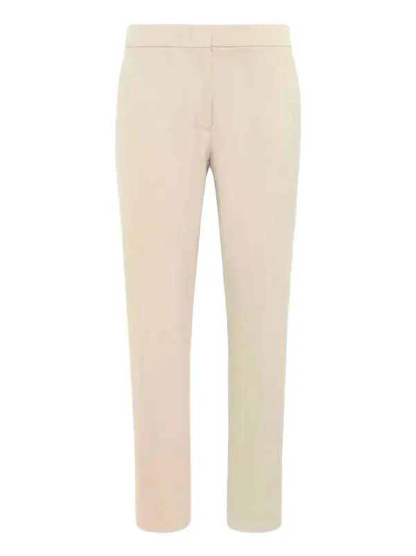 Max Mara Pressed-crease Cropped Trousers - Neutrals