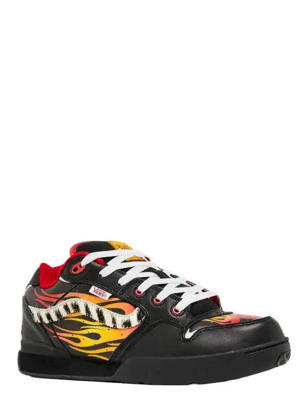 VANS Rowley Xlt Lx Flame-print Sneakers - Black