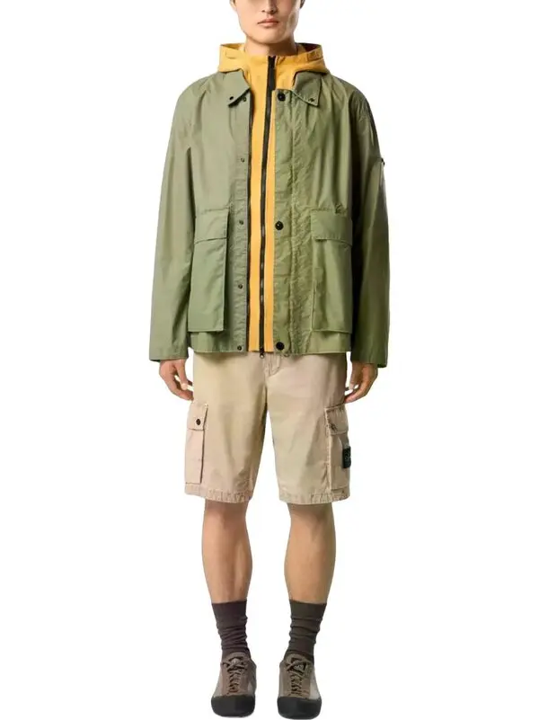 Stone Island Logo-patch Cargo Shorts - Neutrals