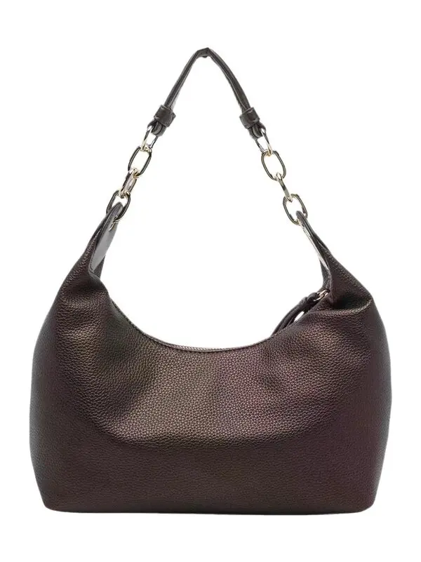 Liu Jo Chain-link Metallic-effect Tote Bag - Brown