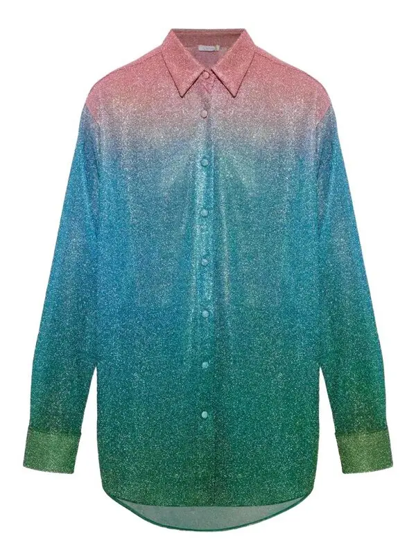 Oseree Gradient-effect Shirt - Blue