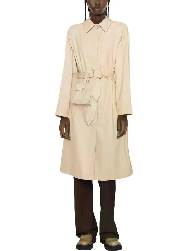 Woolrich X Daniëlle Cathari Flap-pouch Belted Trench Coat - Neutrals