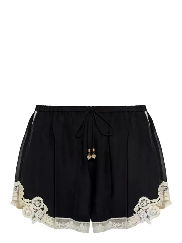 Zimmermann Lace-trim Shorts - Black
