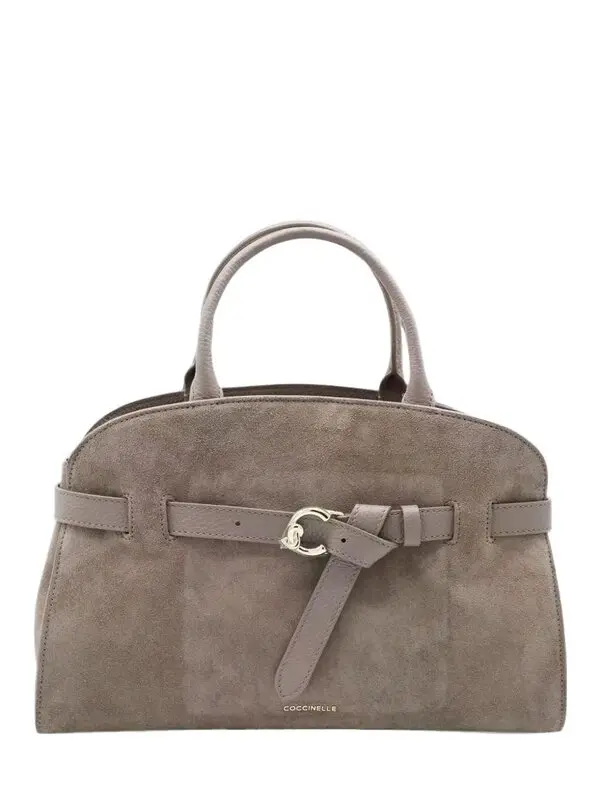 COCCINELLE Buckle-detail Leather Tote Bag - Neutrals