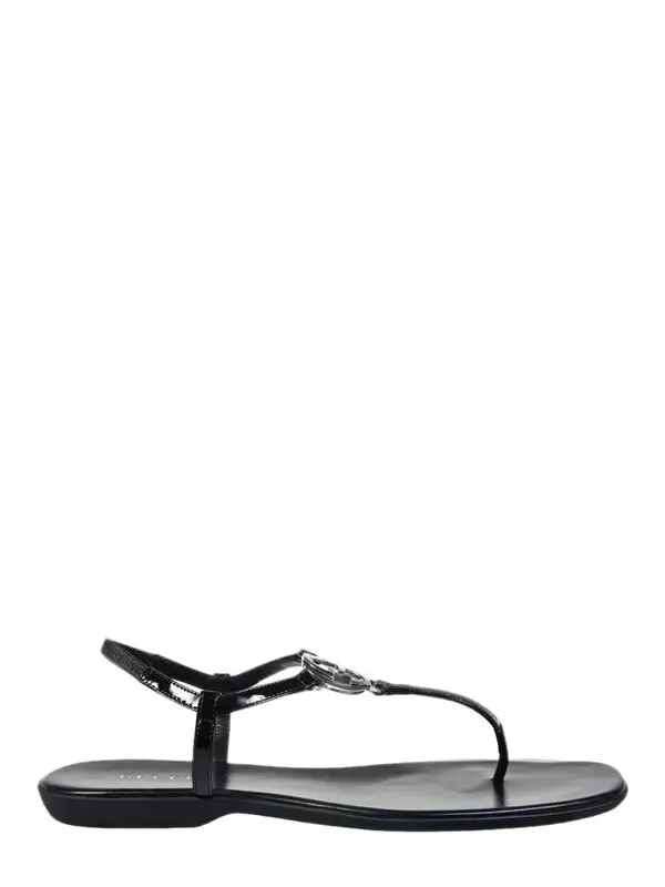 Gucci Interlocking G Thong Sandals - Black