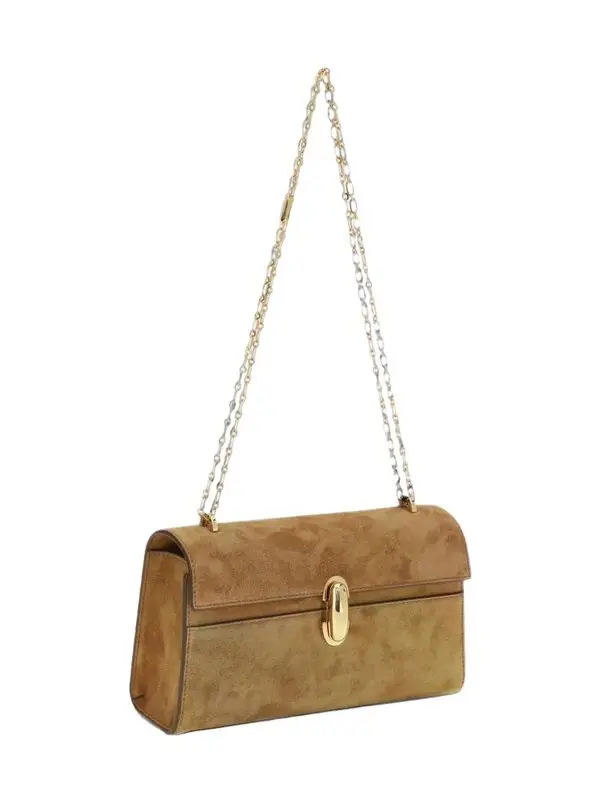 Savette Symmetry Suede Shoulder Bag - Brown