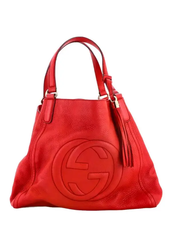 Gucci Soho Leather Medium Shoulder Bag - Red