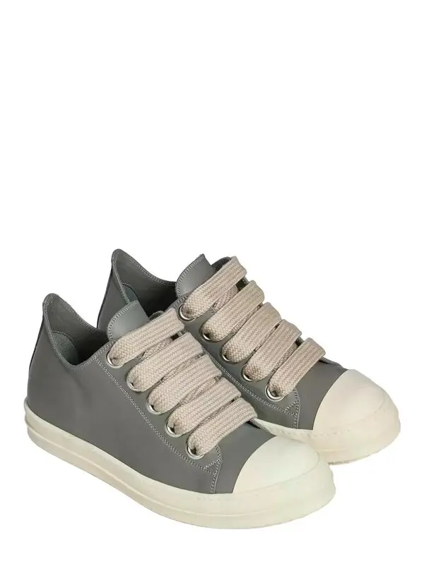 Rick Owens Jumbolace Leather Sneakers - Grey