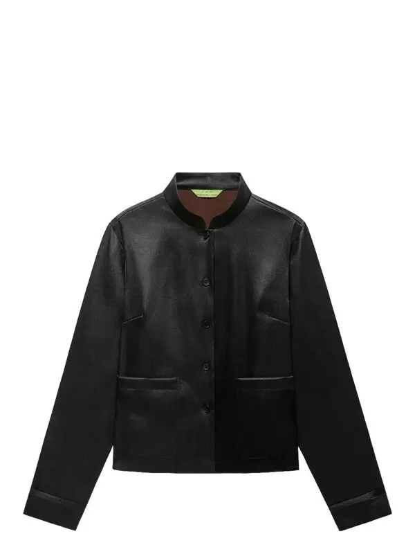 Shanghai Tang Tang Satin Blouse - Black