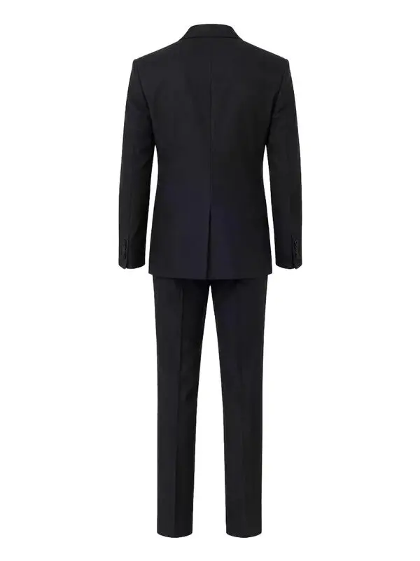 Corneliani Satin-lapel Three-piece Suit - Black