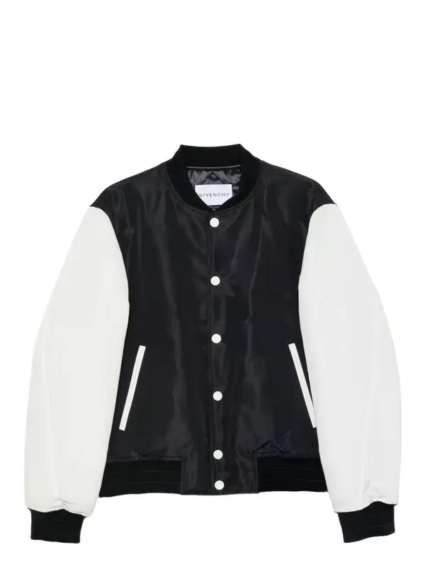 Givenchy Logo-embroidered Bomber Jacket - Black