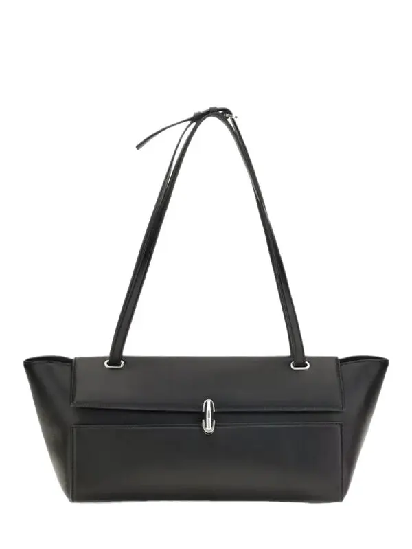 Savette Symmetry Trapeze Leather Shoulder Bag - Black