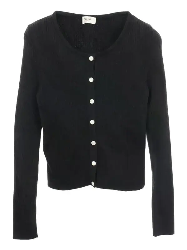 Celine Triomphe Cardigan - Black